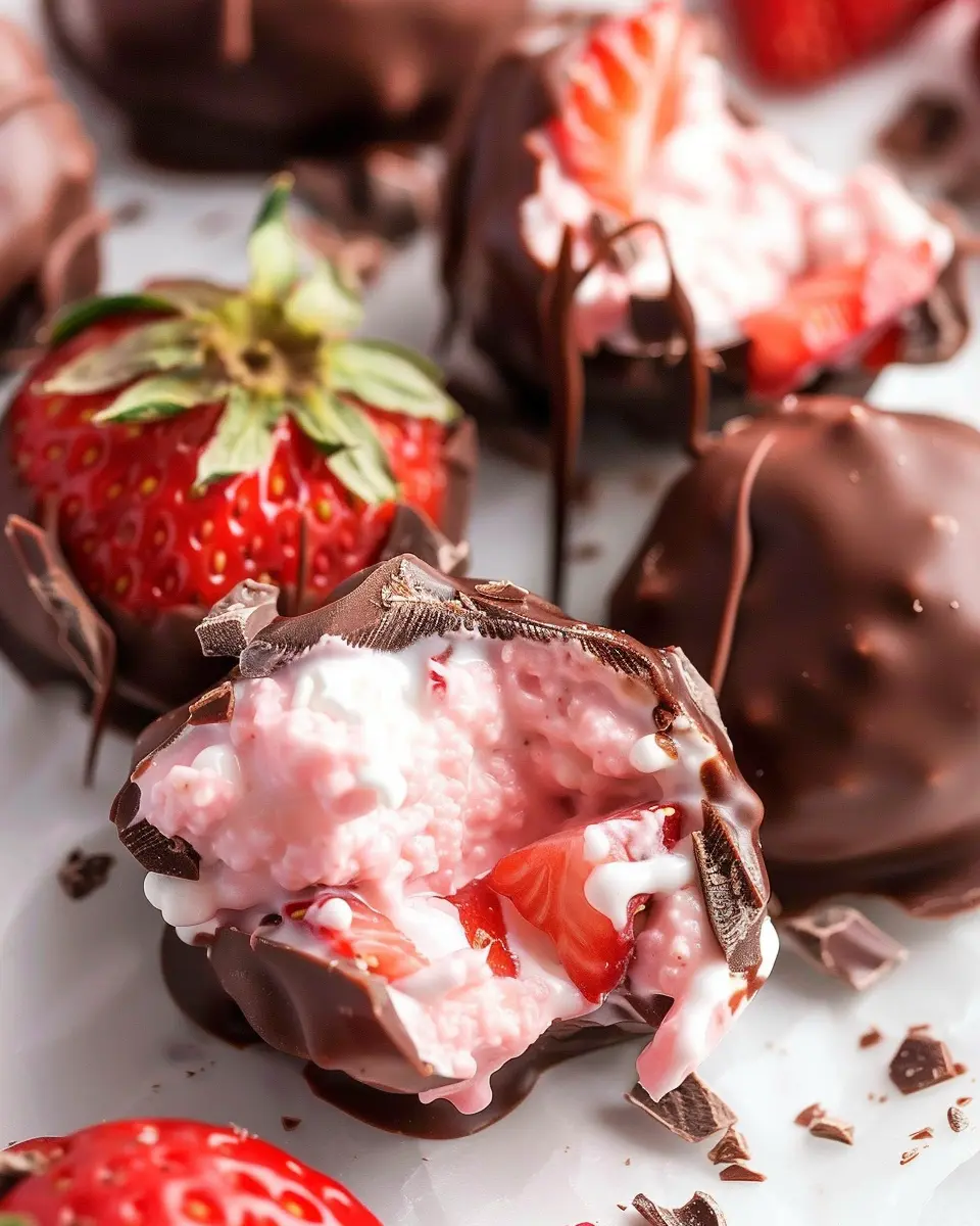 Chocolate Strawberry Yogurt Clusters